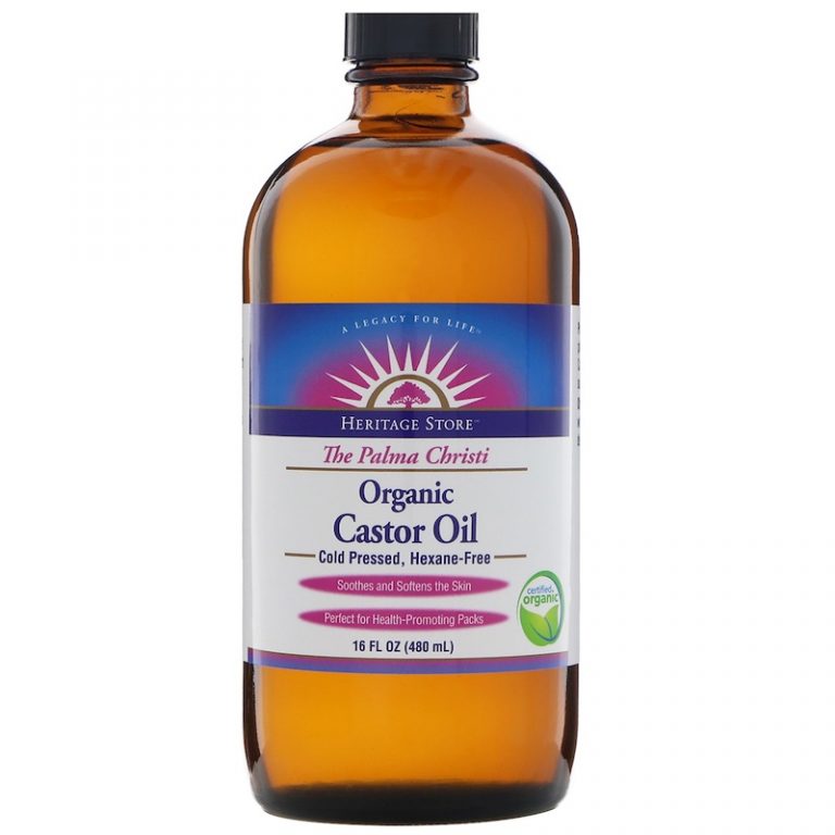 Castor oil Palma Christi - 480 ml. Heritage store - Rauw Naakt en Gezond